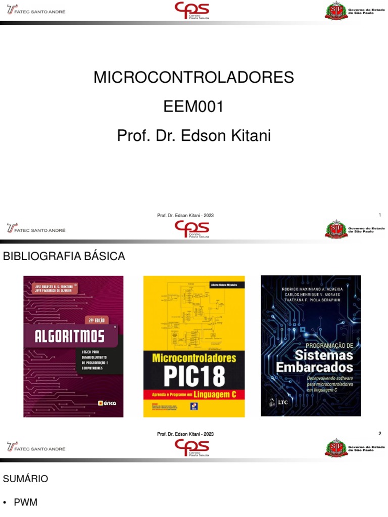 Aula 10 - Microcontroladores - 2023 - PWM | PDF | Engenharia da ...