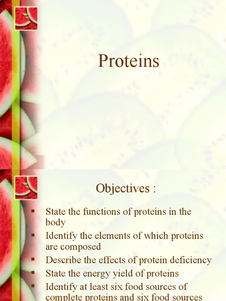 Lesson 3 - Proteins | PDF | Amino Acid | Proteins