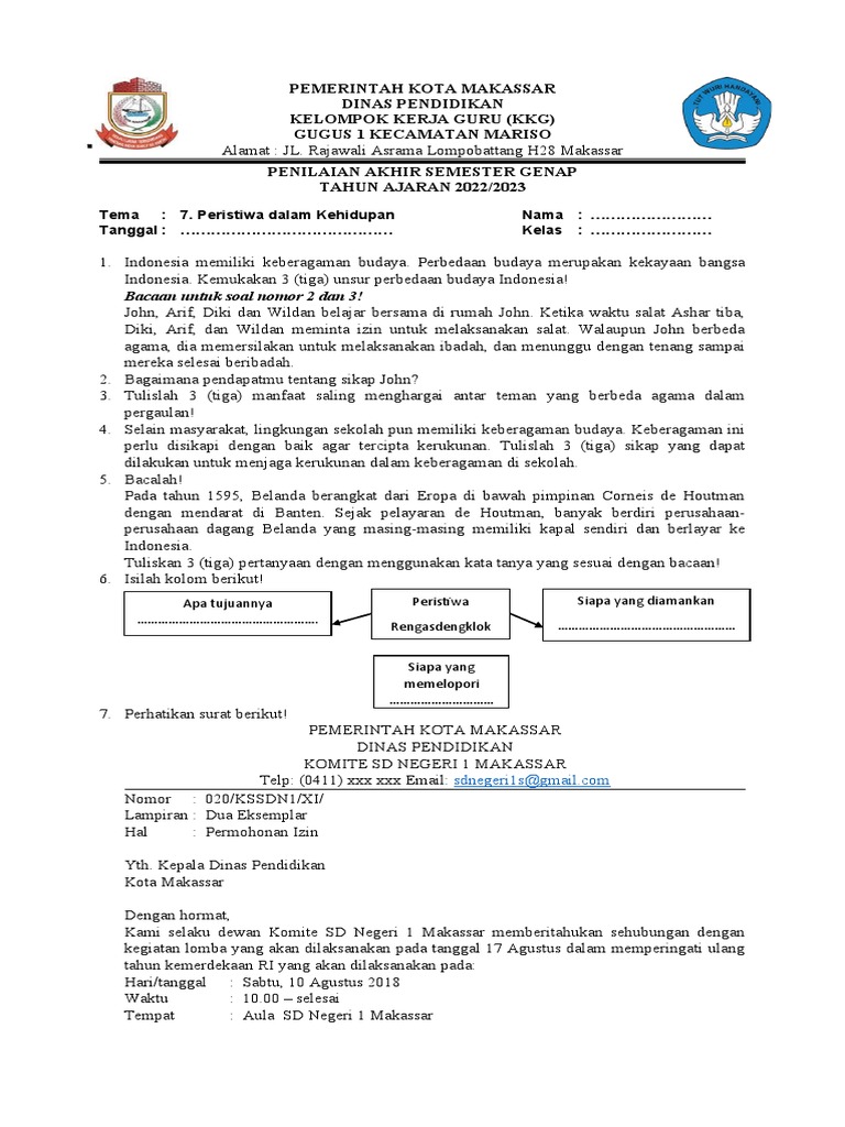 Pas Tema 7 Kelas 5 | PDF