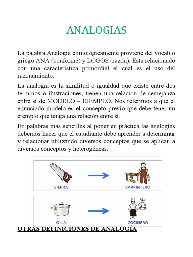 analogia 2 | PDF | Analogía | Pensamiento
