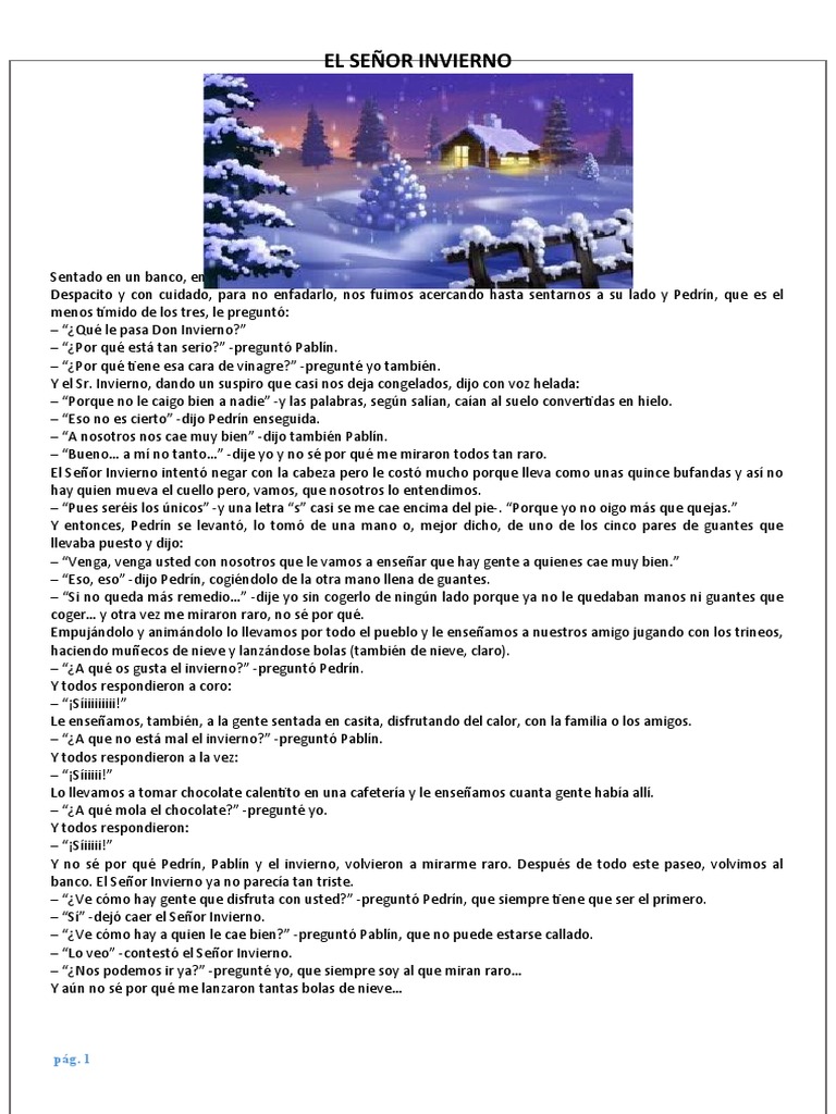 Cuento de Invierno | PDF | Cocina, comidas y vino | Novela negra ...