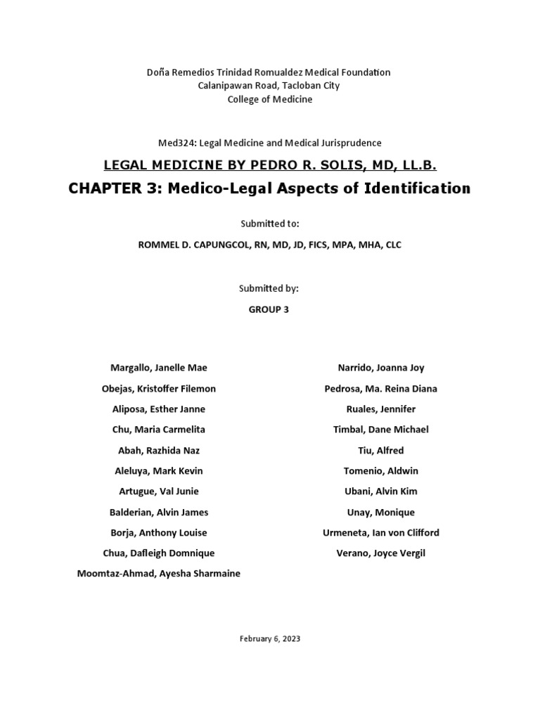 LM Chapter 3 Written Report | PDF | Pelvis | Graphology