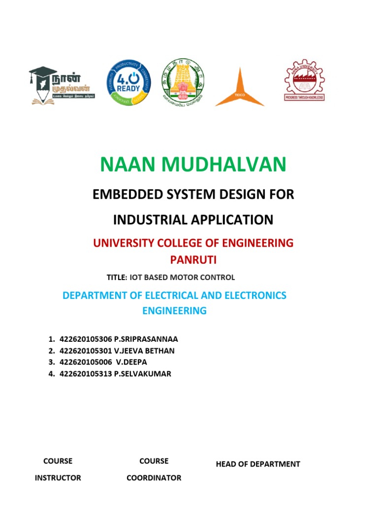 MINI PROJECT NAN MUDHALVAN | PDF | Relay | Arduino