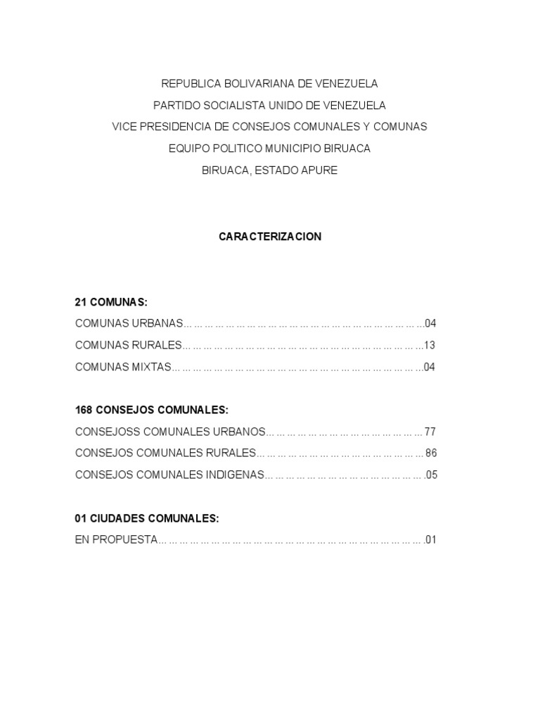 Caracterizacion Epm Biruaca | PDF