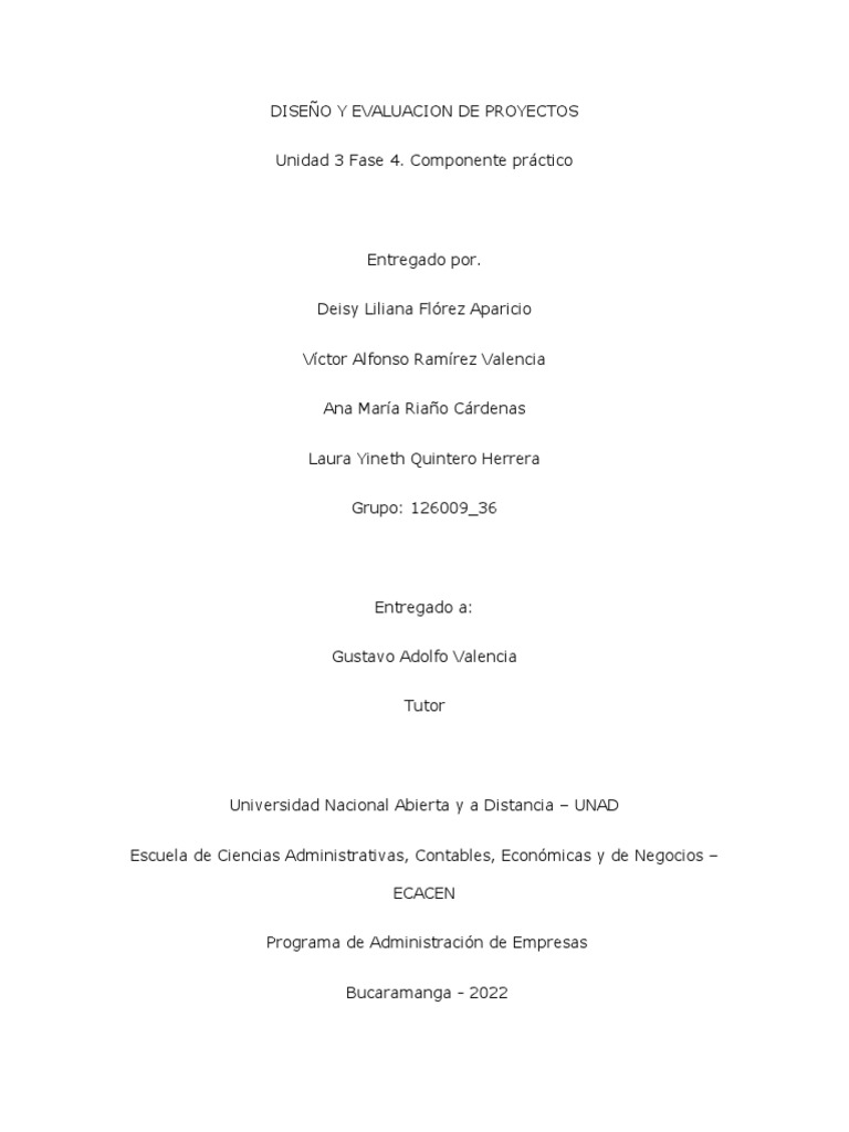 Diseño y Evaluacion de Proyectos Final | PDF | Tasa interna de retorno | Aptitud física