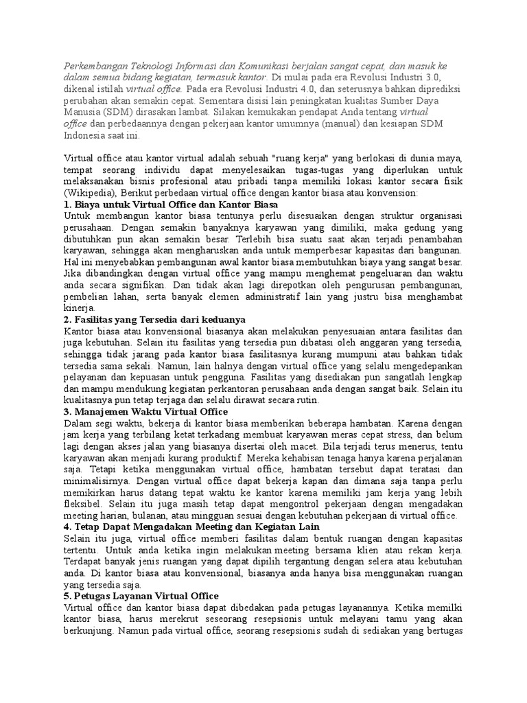 Diskusi 2 Administrasi Perkantoran | PDF