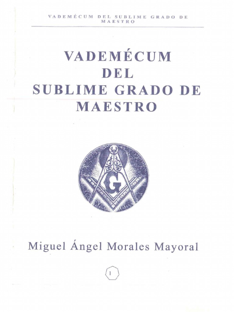Libro VADEMÉCUM DEL MAESTRO MASÓN | PDF