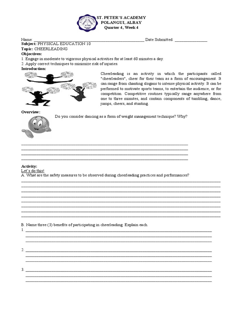 Cheerleading Techniques and Benefits | PDF | Cheerleading | Dances