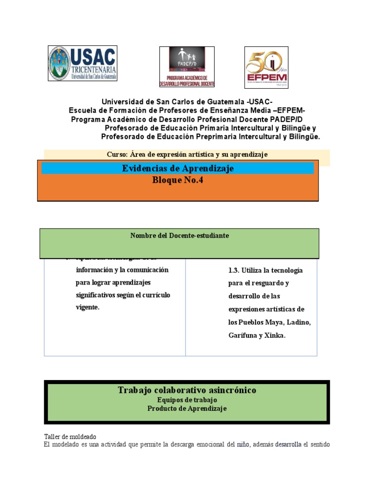 Evidencias Bloque 4 Clase 4 | PDF | Plan de estudios | Maestros