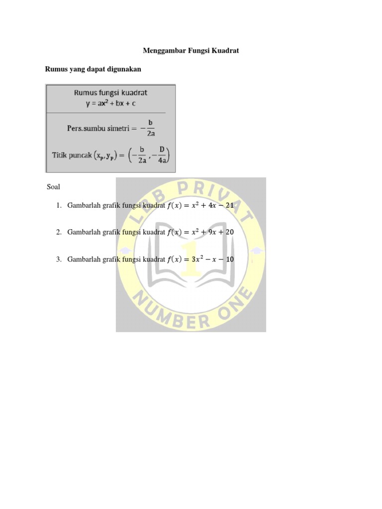 Soal Pemantapan Dan Diskriminan | PDF | Sains & Matematika | Komputer