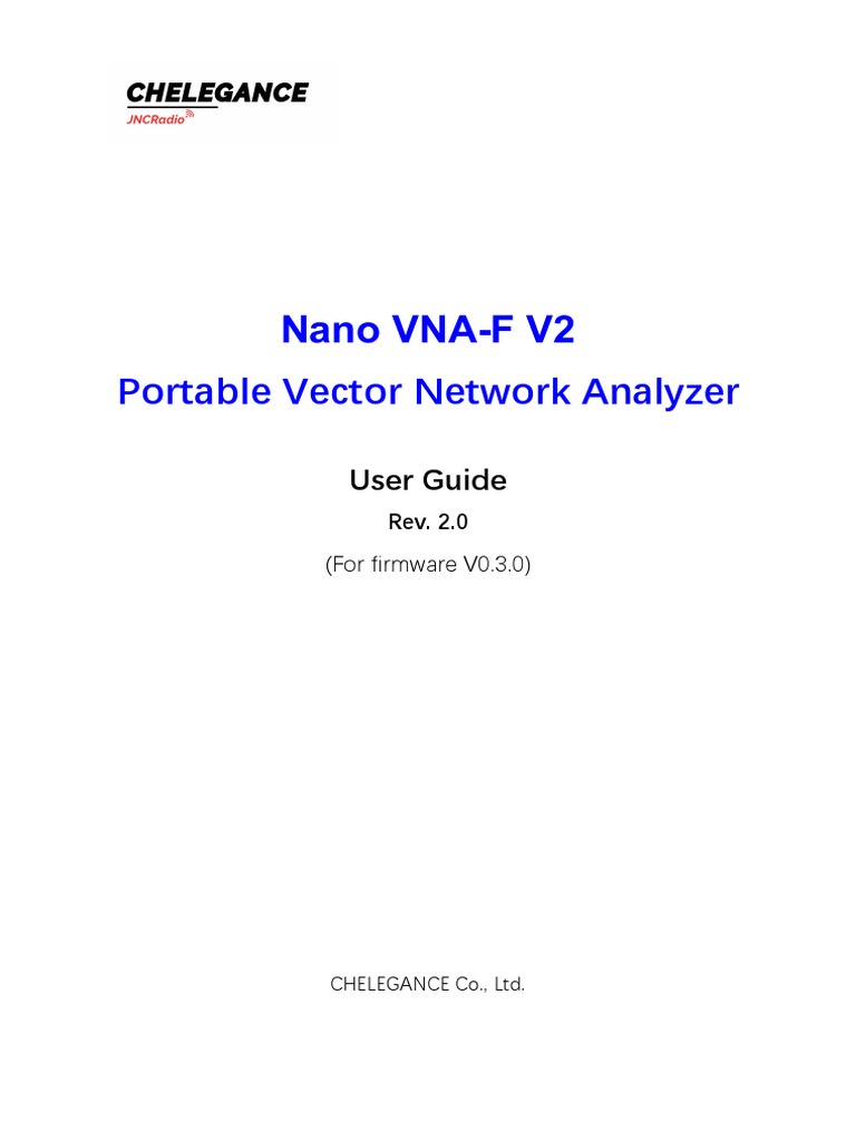 Nano VNA-F V2 User Guide SEO | PDF | Electrical Impedance | Electrical ...