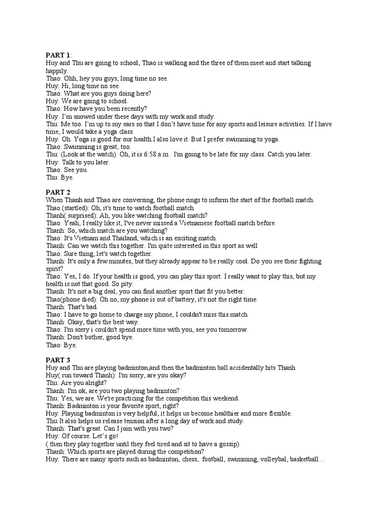 English Script | PDF