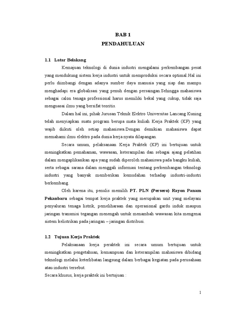 Isi Laporan KP | PDF