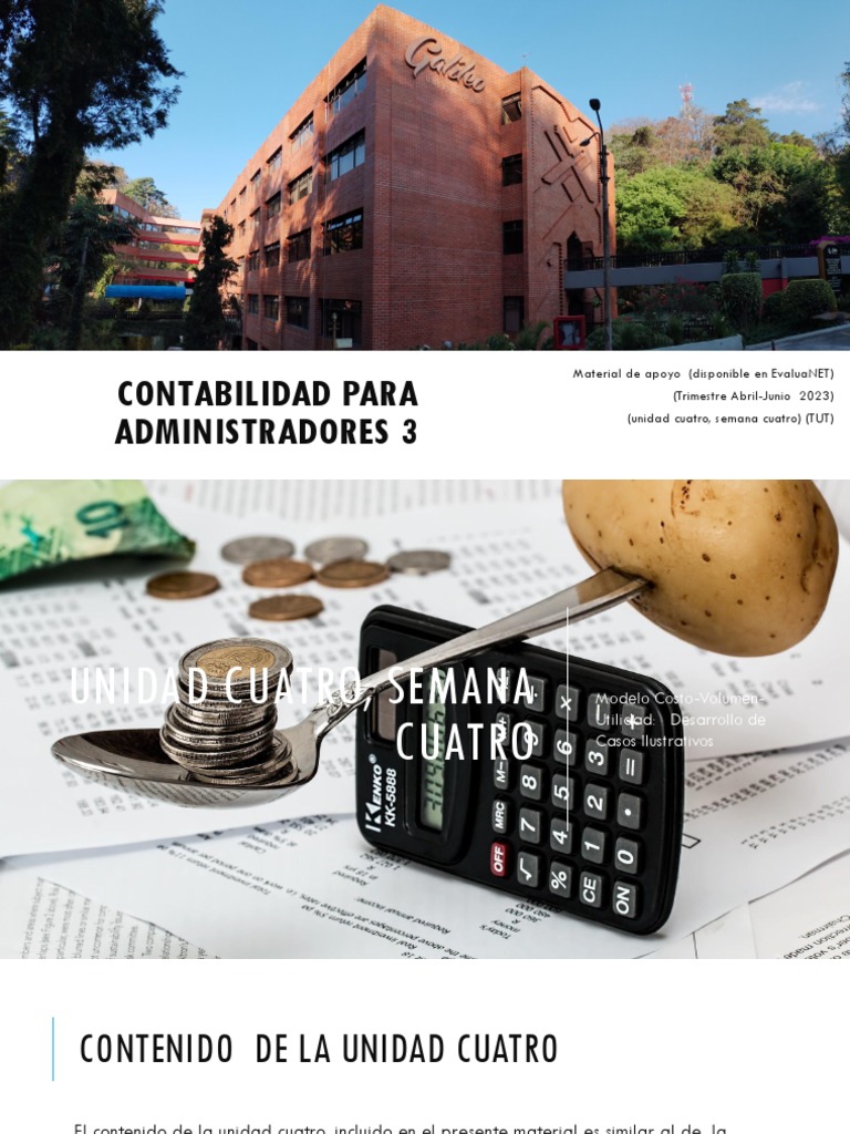 Material de Apoyo Unidad Cuatro Semana 4 Trim - Cap. 4 Texto Cpa3 2023 Revisado | PDF | Finanzas ...