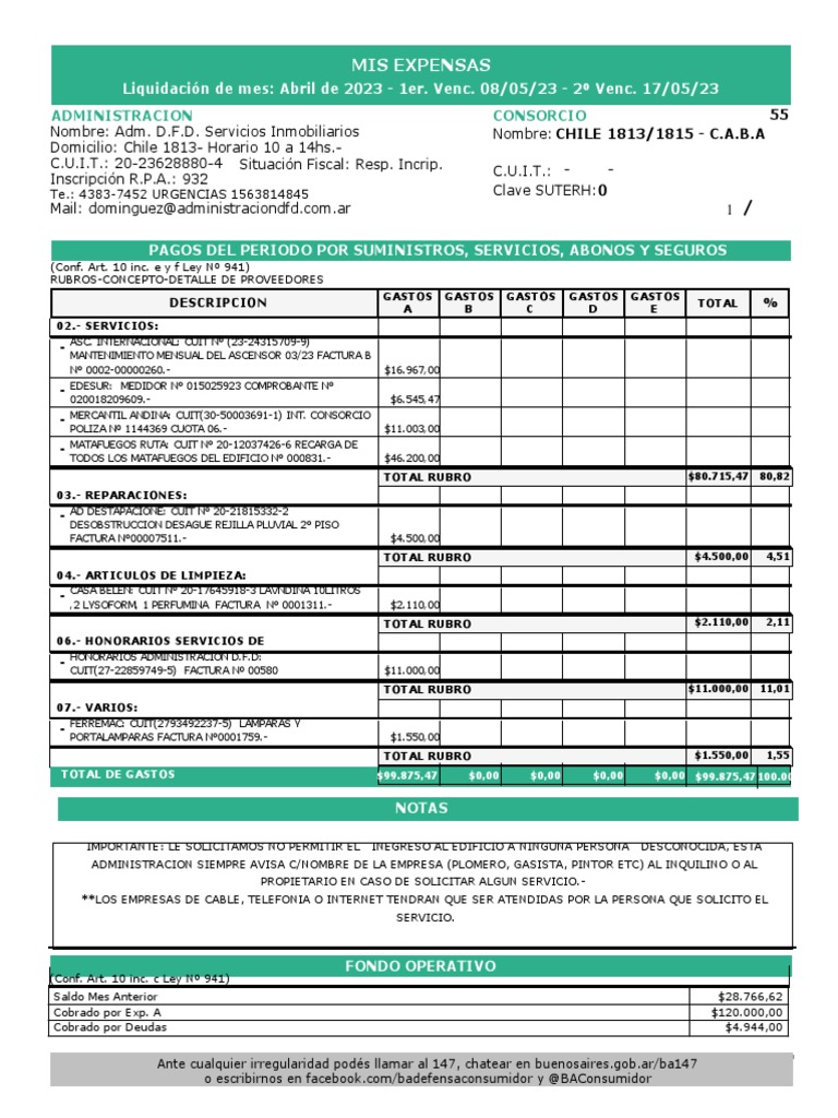 Chile 1815 042023 detalle_e mis expensas.frx | PDF
