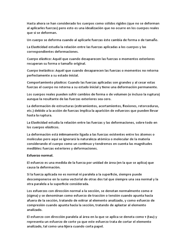 Resumen Capitulo 11 | PDF | El módulo de Young | Física