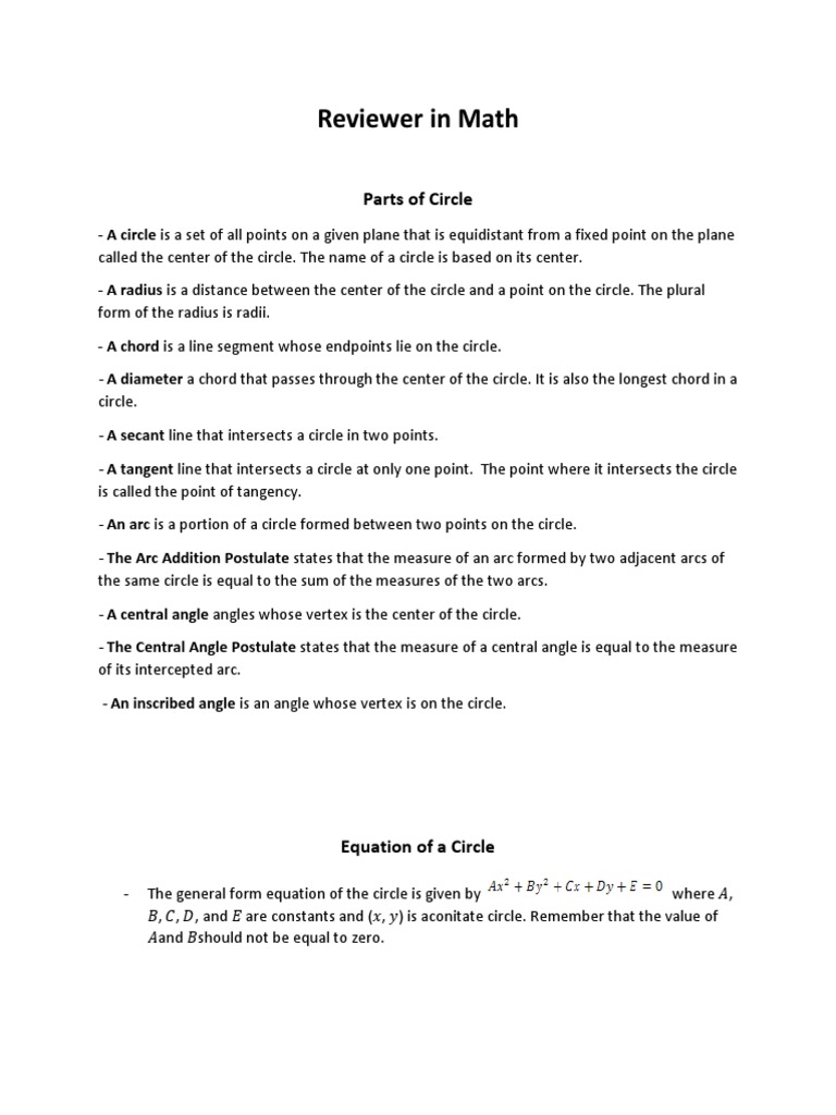 Reviewer in Math | PDF