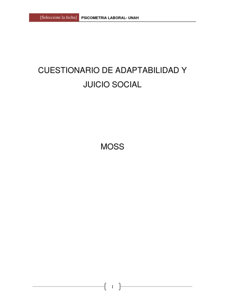 Plantilla Test+Moss Completo | PDF