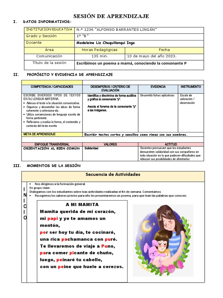 Escribimos Un Poema-Comunicacion | PDF | Aprendizaje | Comunicación humana Escribimos Un Poema-Comunicacion | PDF | Aprendizaje | Comunicación humana