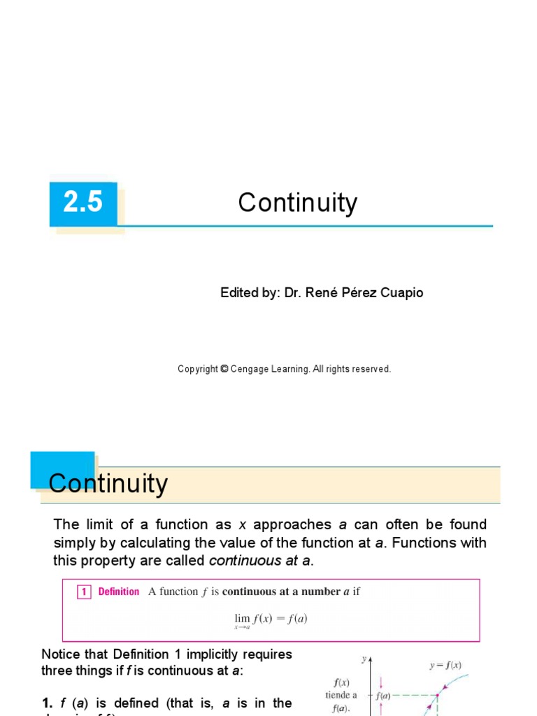 Continuity Pdf Function Mathematics Continuous Function