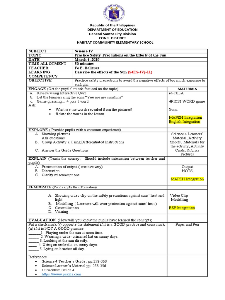 Cot - DLP - Science 4 | PDF | Learning | Differentiated Instruction