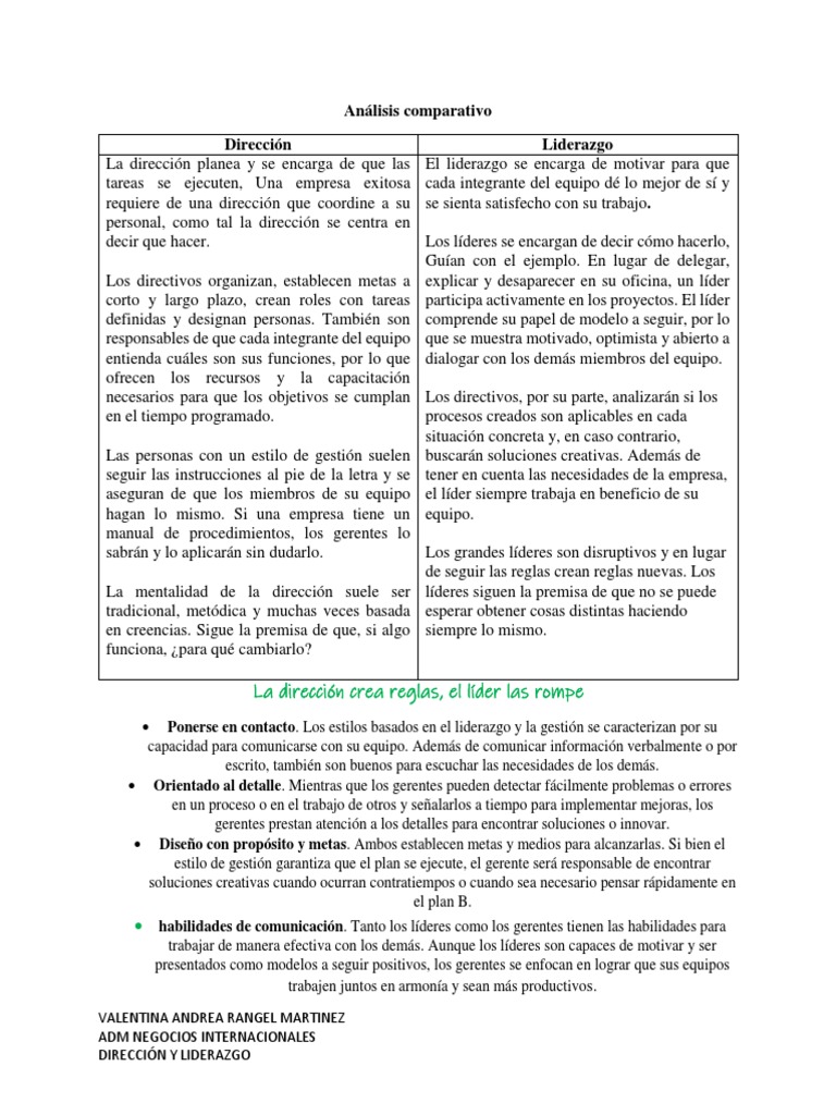 Análisis Comparativo DYL | PDF | Liderazgo | Business