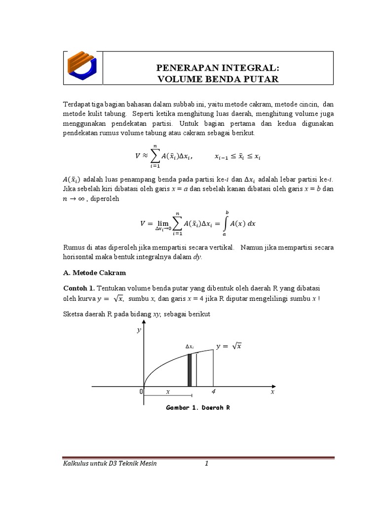 Volume Benda Putar-Rev1 | PDF