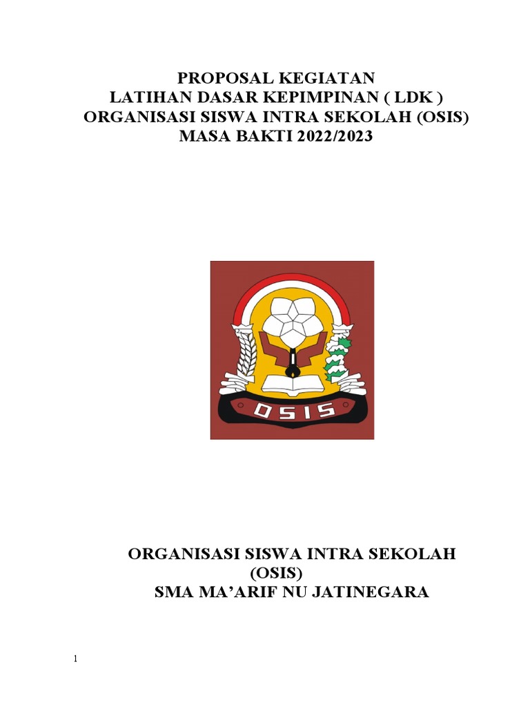 Proposal LDK | PDF | Karier & Perkembangan