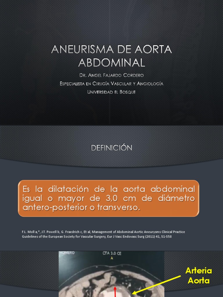 Aneurisma de Aorta Abdominal | PDF | Medicina CLINICA | Epidemiología