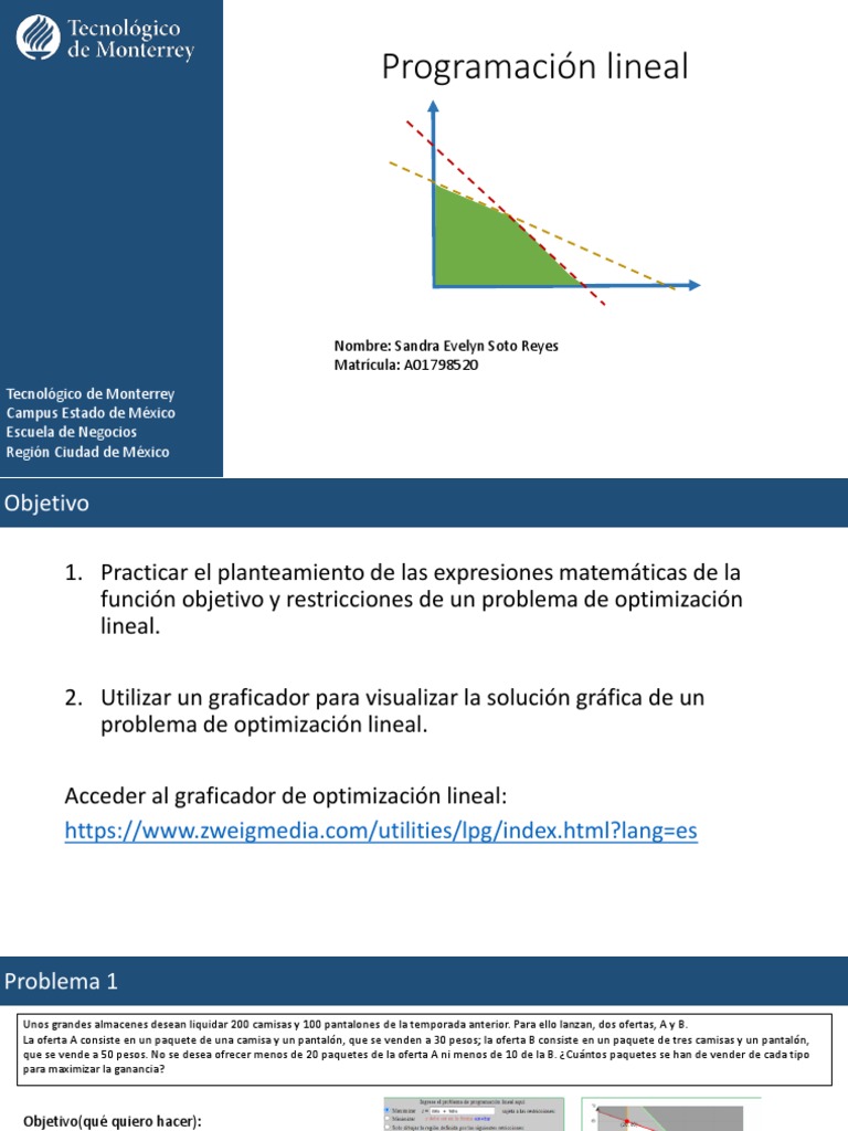 Programación Lineal | PDF | Optimización Matemática