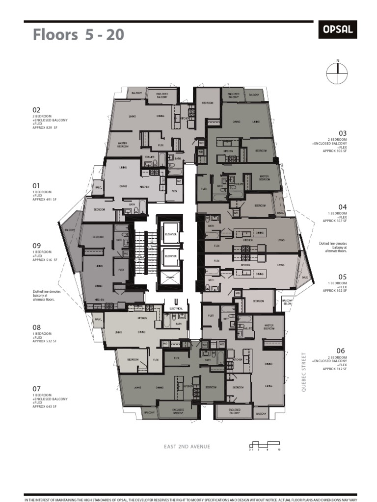 Updated Opsal Steel Floor Plans Level 5-20 | PDF | Home & Garden