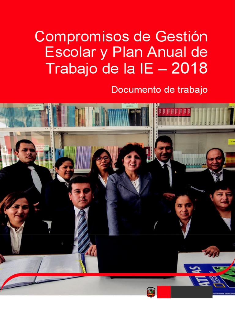 Compromisos de Gestión Escolar y Plan Anual de Trabajo - 2018 | PDF | Plan de estudios ...