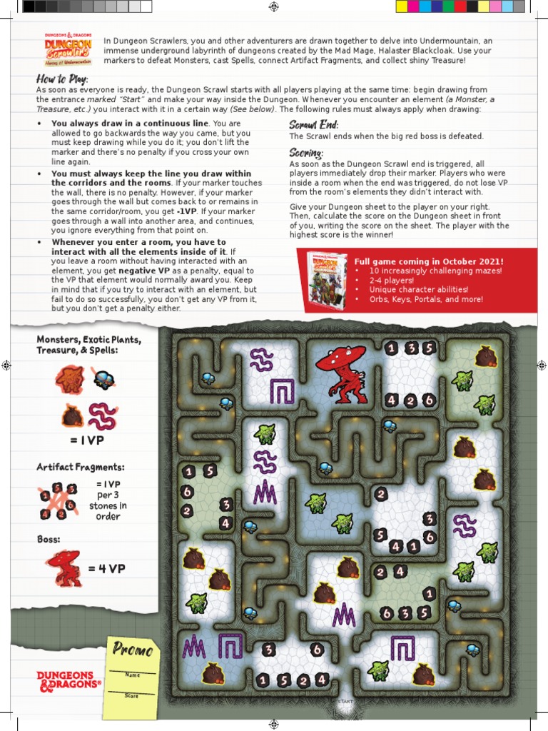 DungeonScrawlers Boards PNP | PDF | Role Playing Games