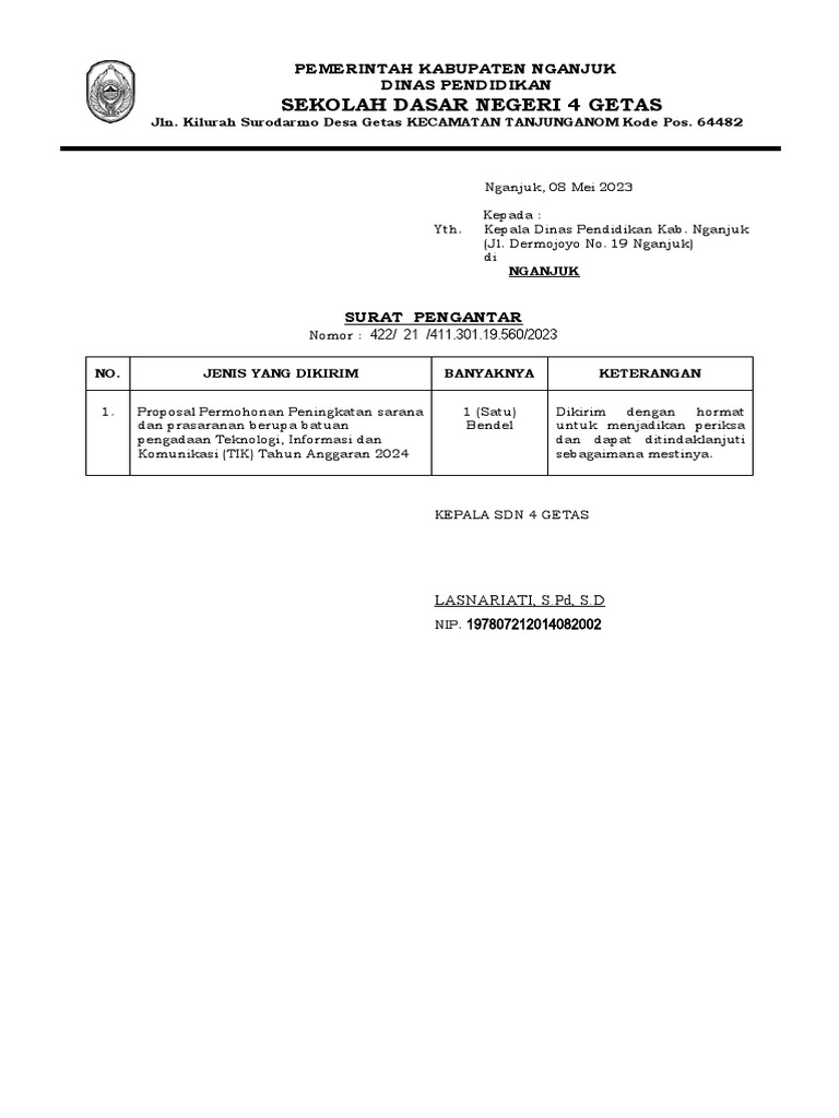 Form Proposal TIK 2024 SDN 4 Getas' | PDF | Seni | Komputer