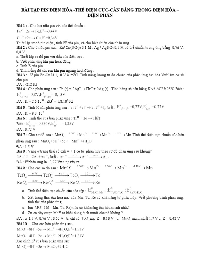 (123doc) Bai Tap Pin Dien Hoa the Dien Cuc Can Bang Trong Dien Hoa Dien ...