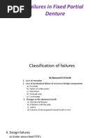 Failures in Fixed Partial Dentures: Dr. Rohit Fernandez | PDF | Human ...