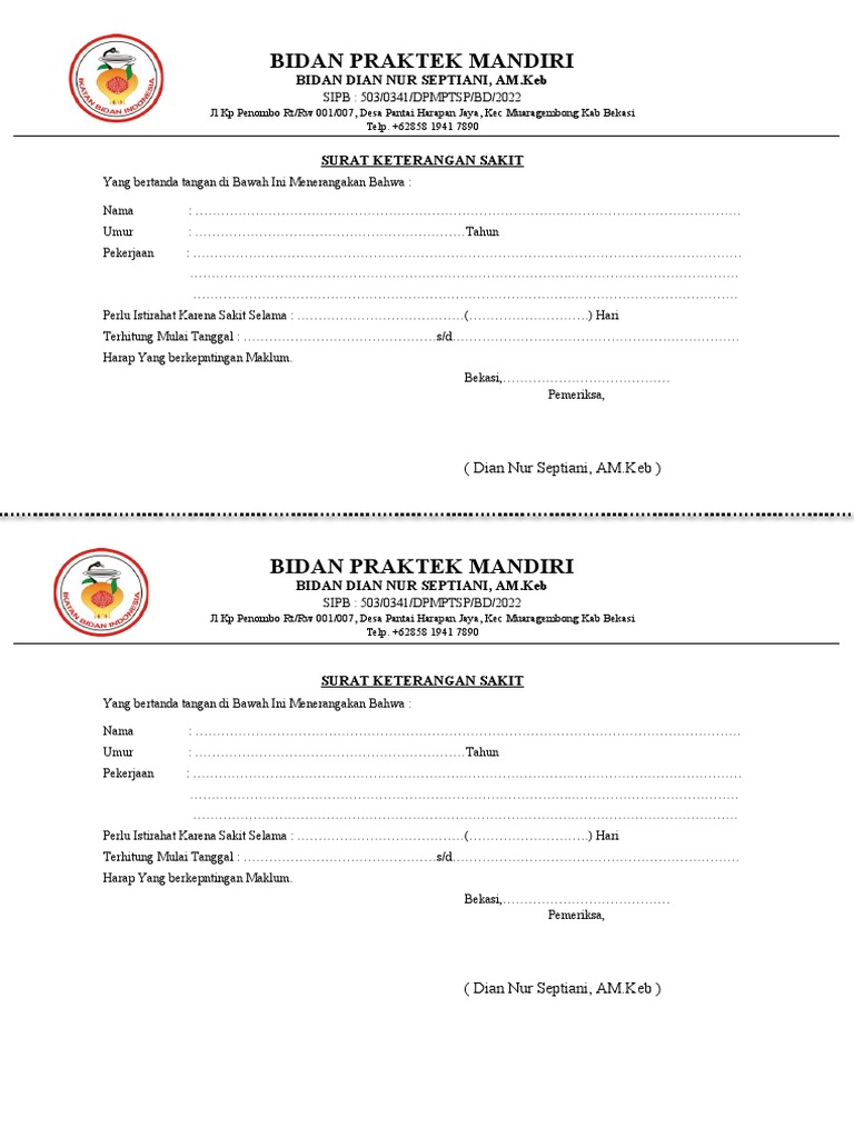 Surat Sakit | PDF