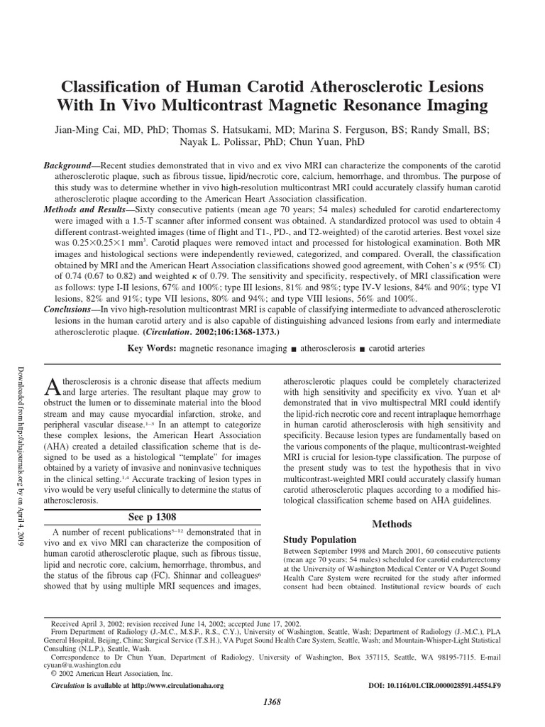 01 Cir 0000028591 44554 F9 | PDF | Atheroma | Atherosclerosis