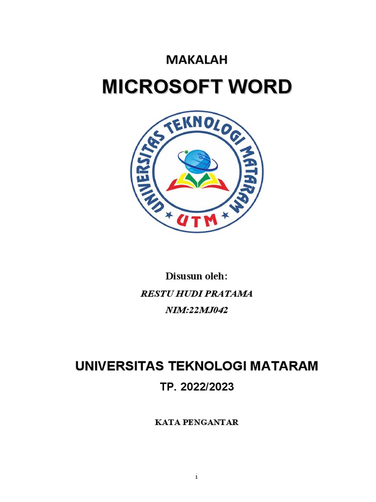 Makalah Microsoft Word | PDF