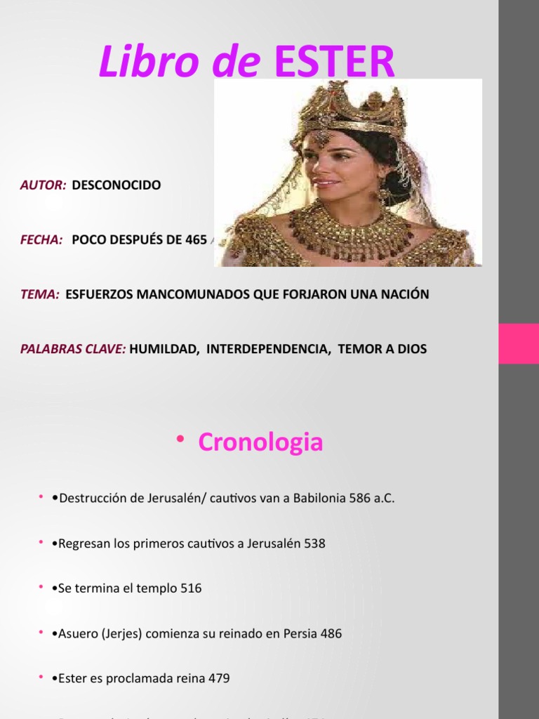 La Reina Ester y la Salvación Judía | PDF | Esther