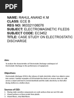 ESD Audit Check Sheet r1 | PDF | Electrostatic Discharge | Calibration