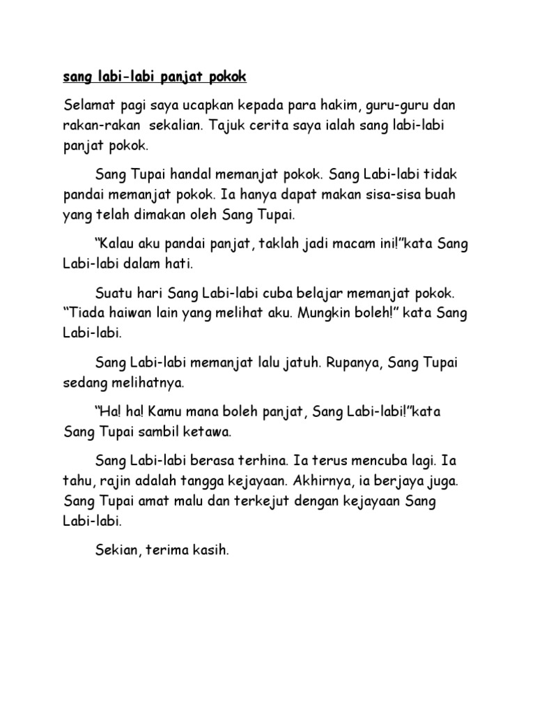 3. Labi Labi Panjat Pokok | PDF