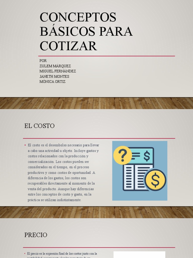 Conceptos Básicos para Cotizar | PDF | Derecho