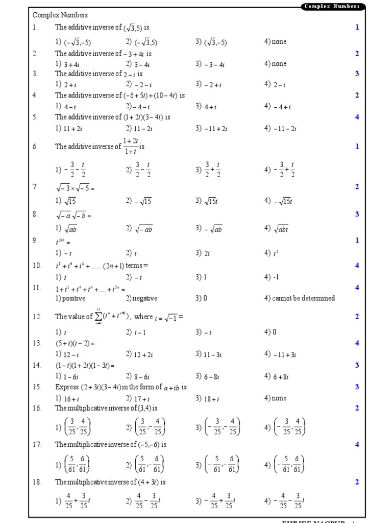 Complex No | PDF | Numbers | Abstract Algebra