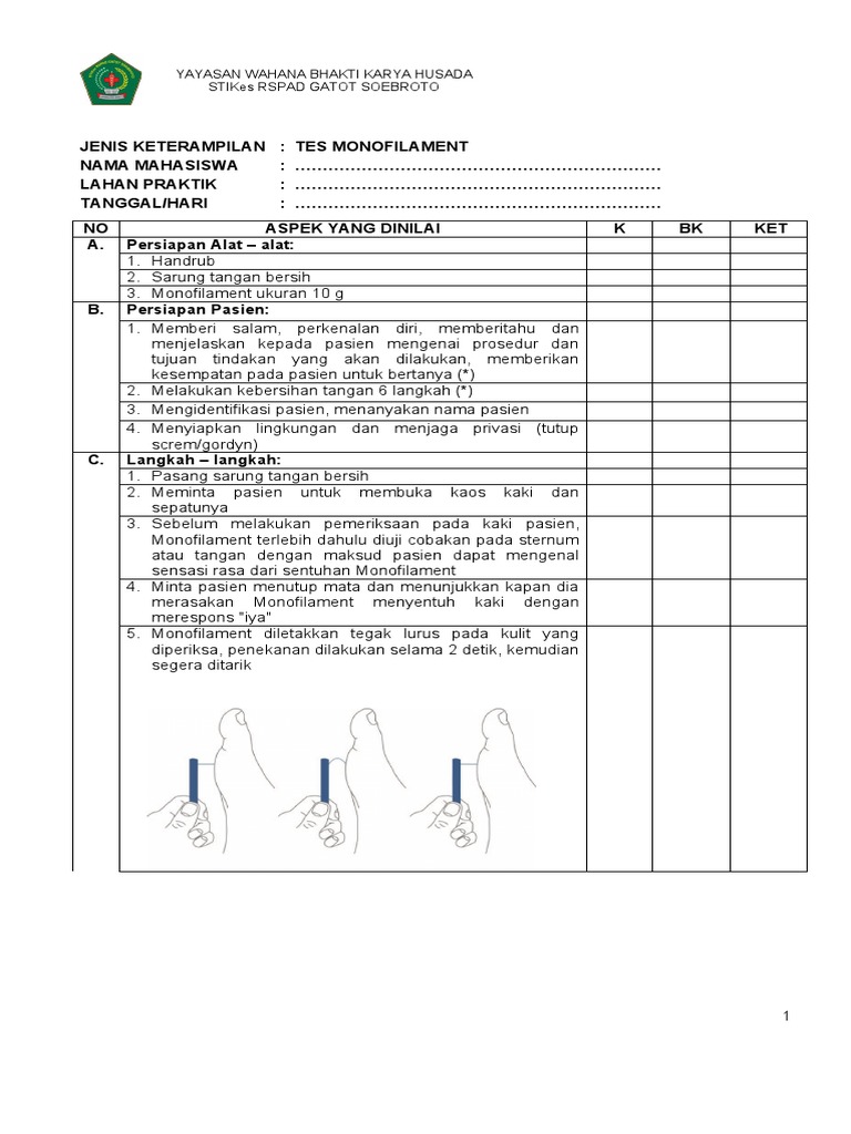 SOP Monofilament | PDF
