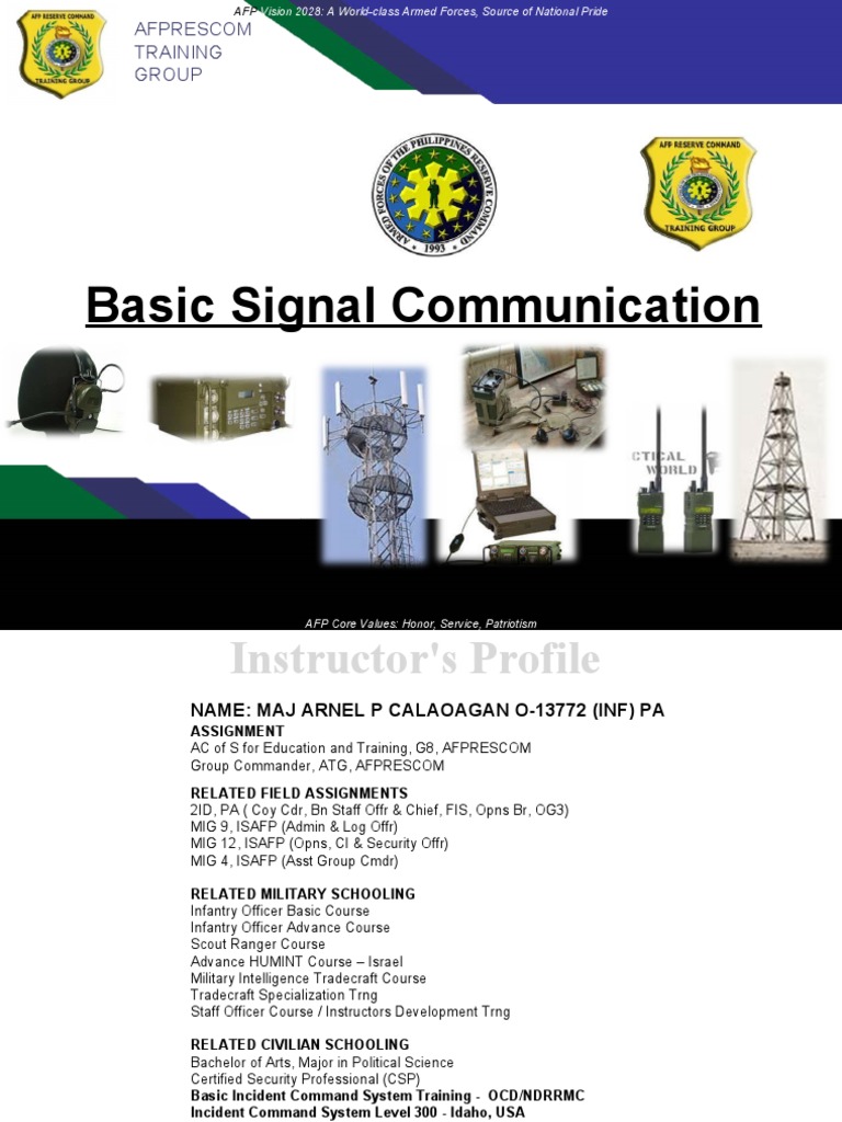 Basic Signal Communications | PDF | Radio | Telecommunications