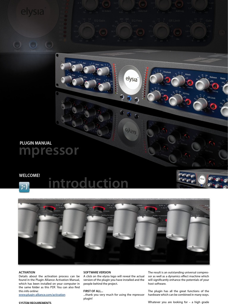 Elysia Mpressor Manual | PDF | Distortion | Equalization (Audio)