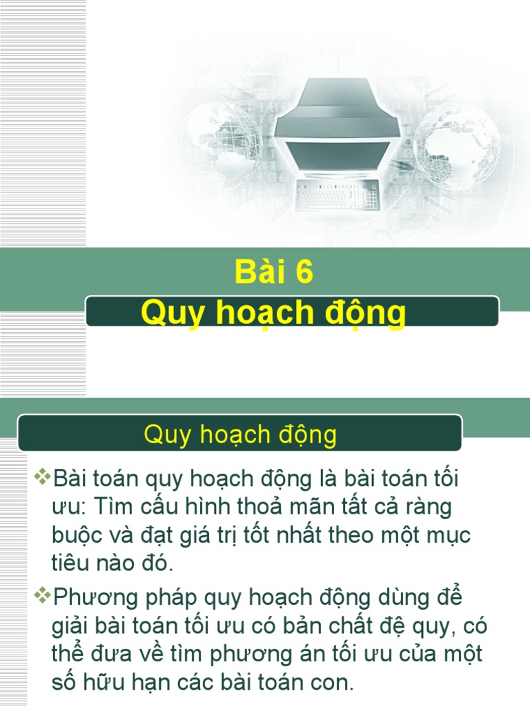 V06-Quy Hoach Dong | PDF