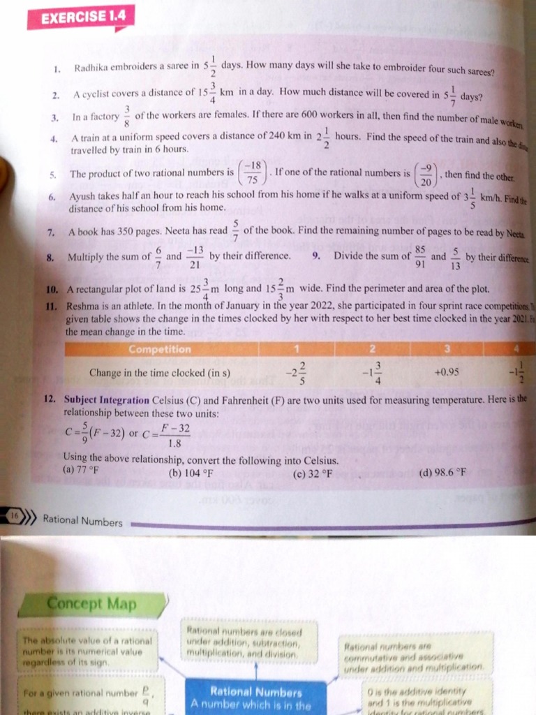 Maths Exercise 1.4 and Revision Exercise | PDF | Abstract Algebra | Arithmetic