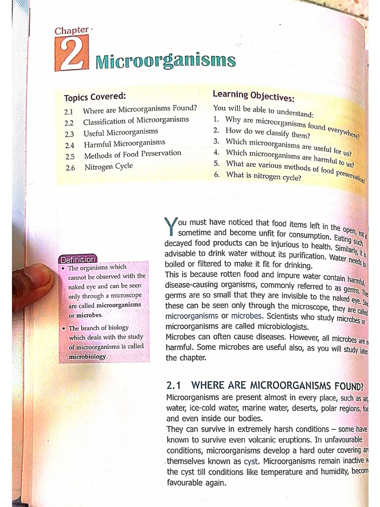 Ch-2 Microorganisms | PDF